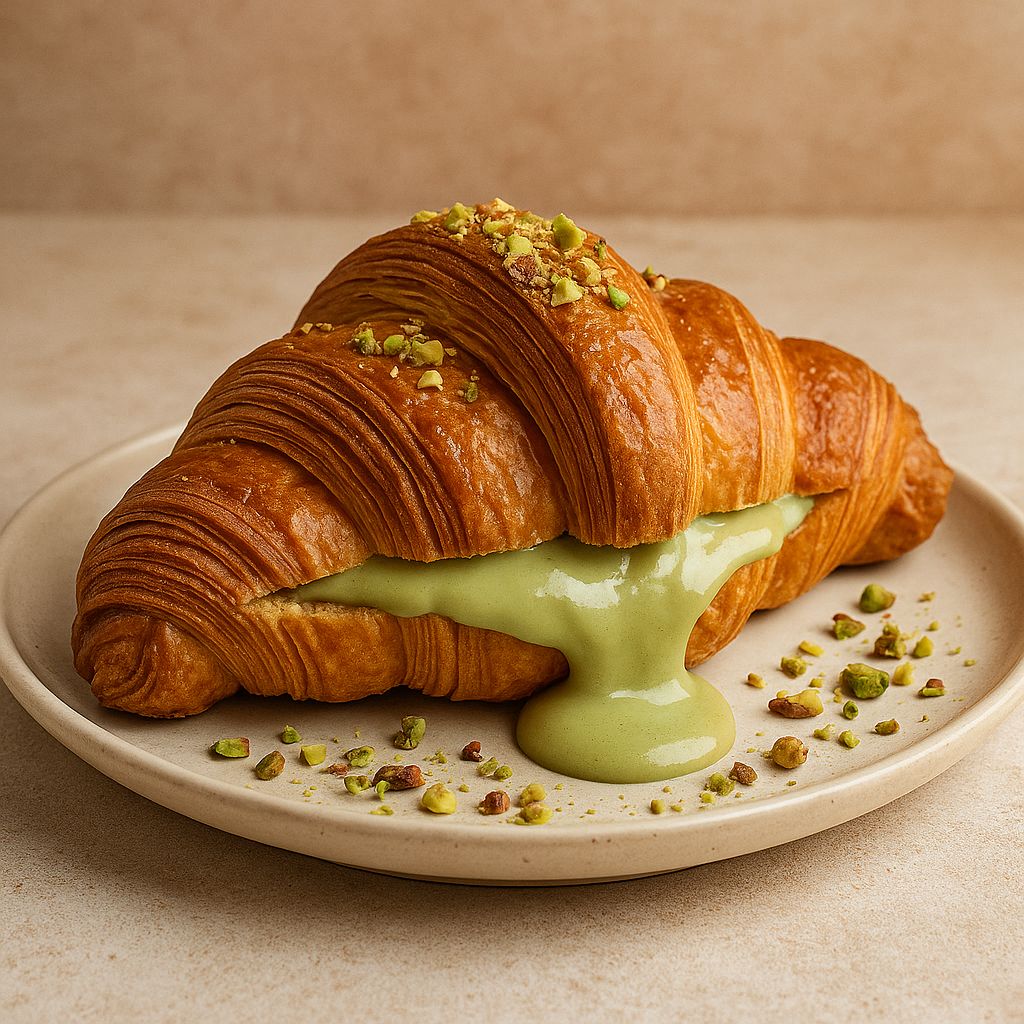 Croissant cu fistic - Cea mai delicioasa reteta simpla si rapida ...